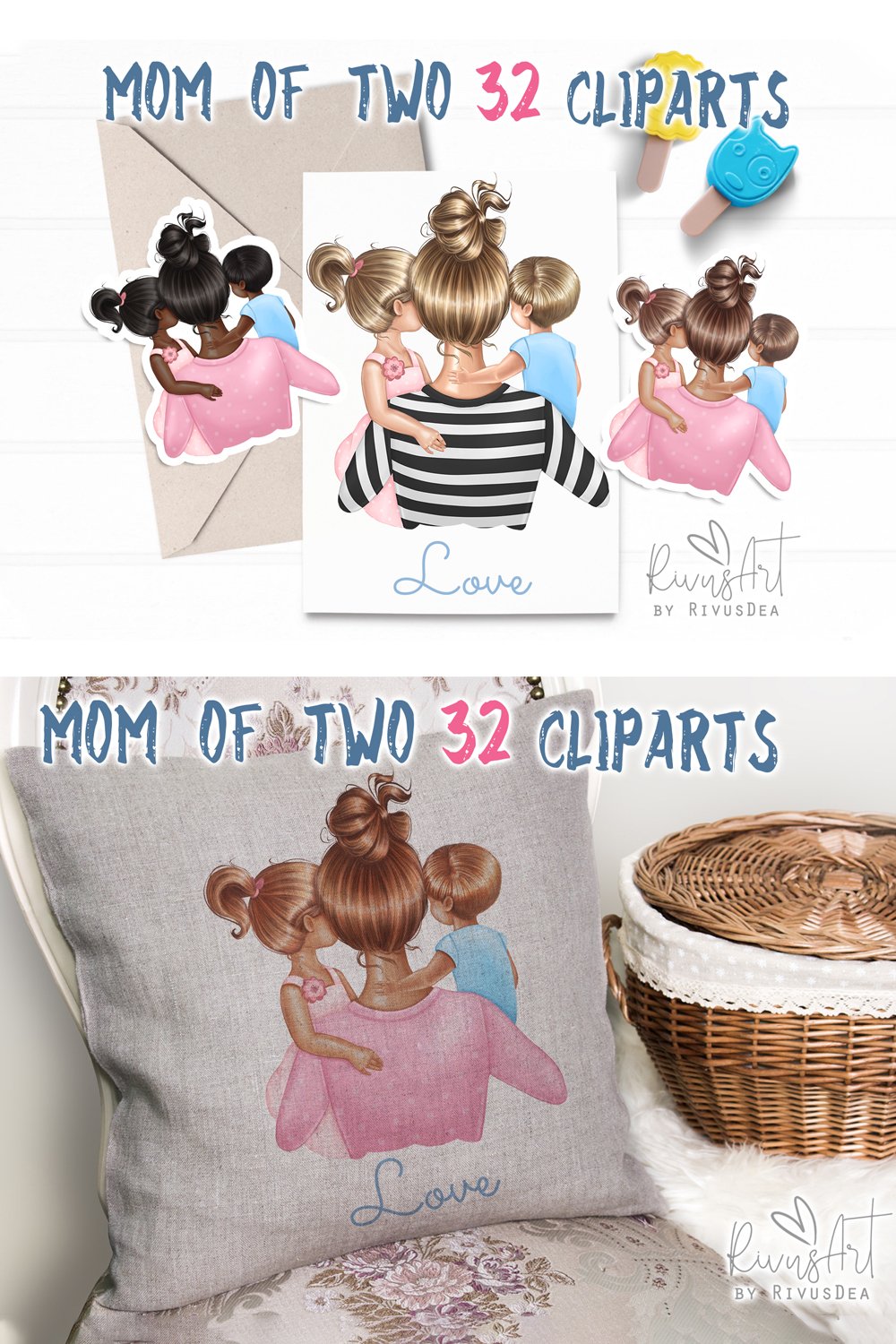 Mother's Day clipart | Family portrait creator