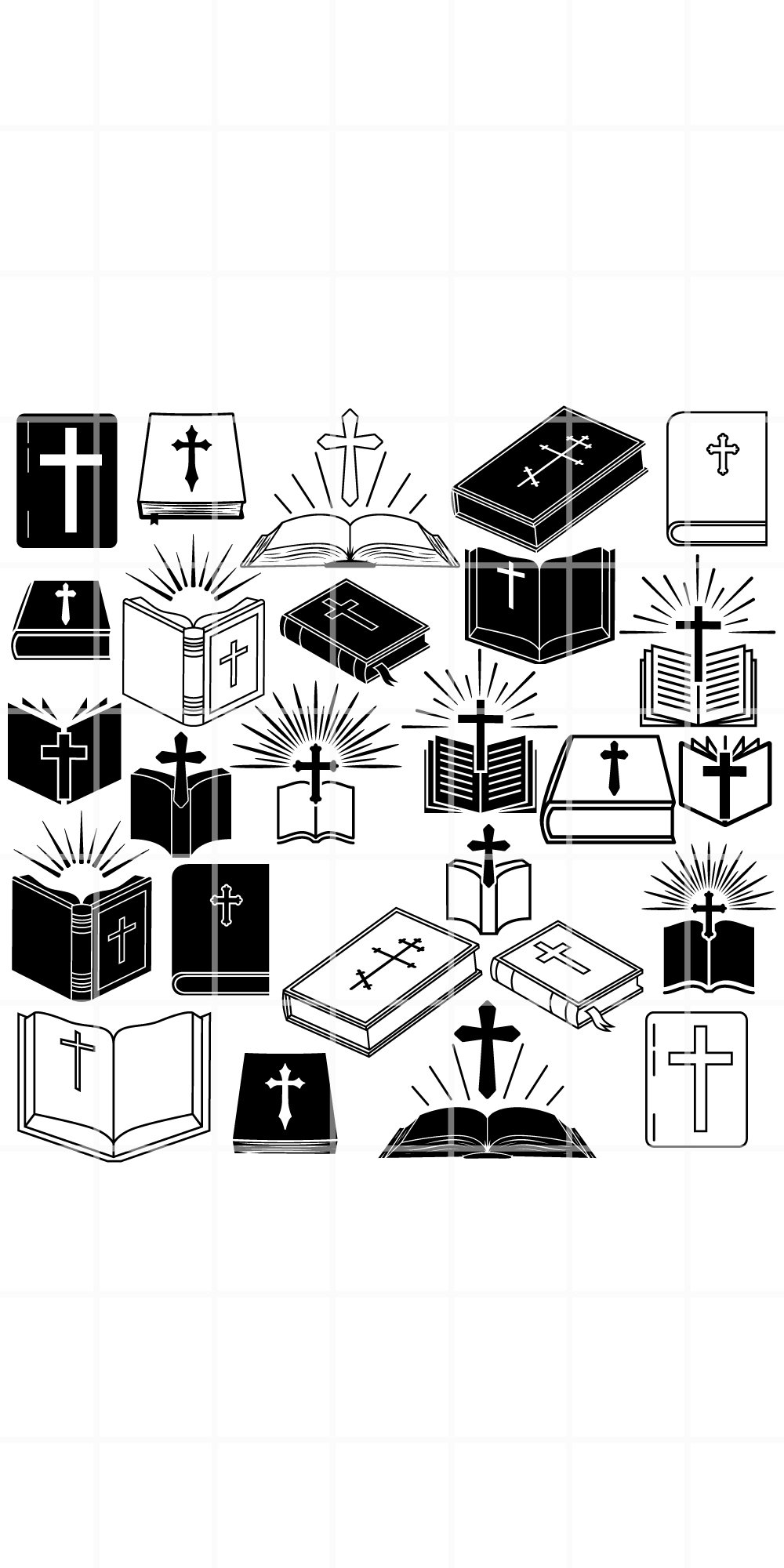 Bible SVG. Bible png. Bible cut file. Bible clipart. Vector.