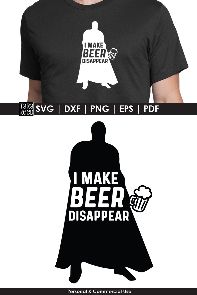 I Make Beer Disappear Hero - Beer SVG and Cut Files