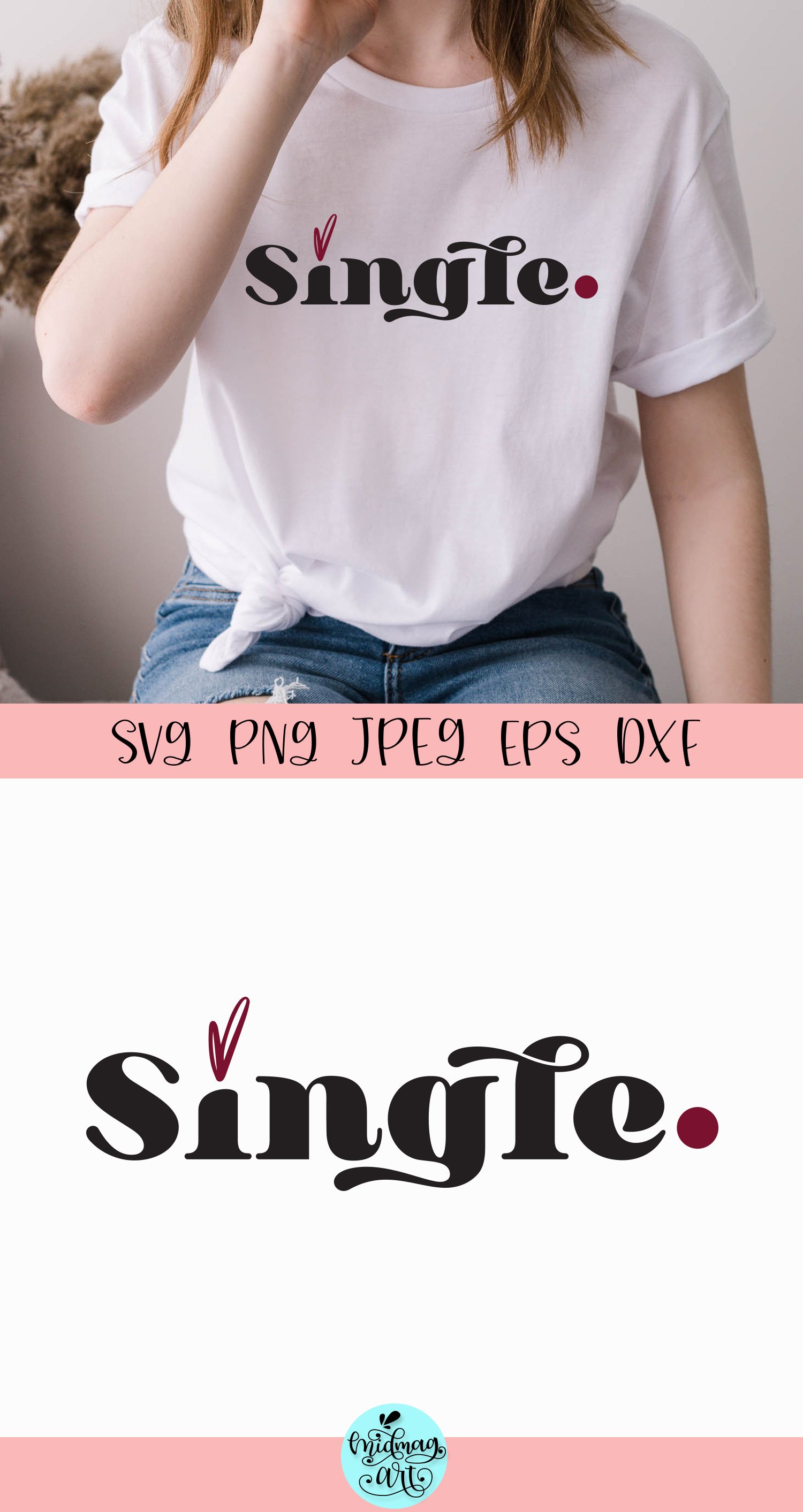 Single svg, Valentine svg