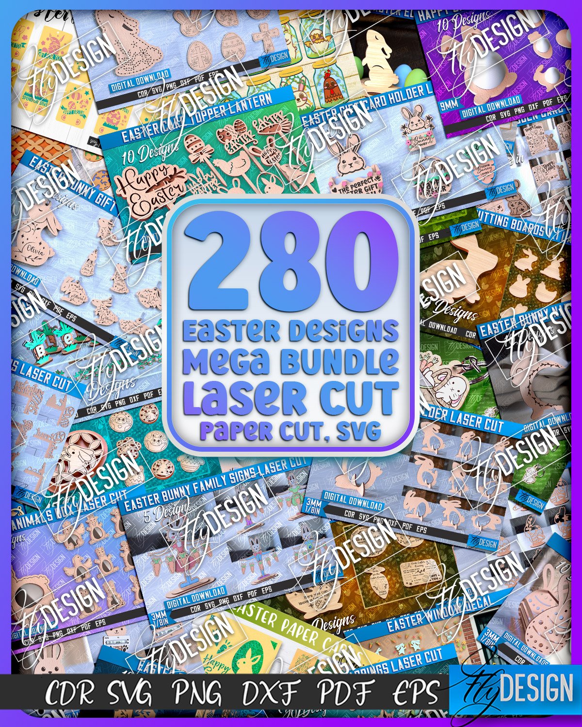 Easter Mega Laser Cut SVG Bundle|3d Mega Easter (3348501)