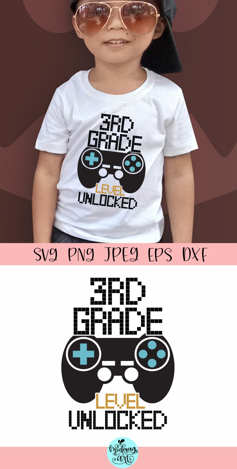 3rd grade level unlocked svg, school svg