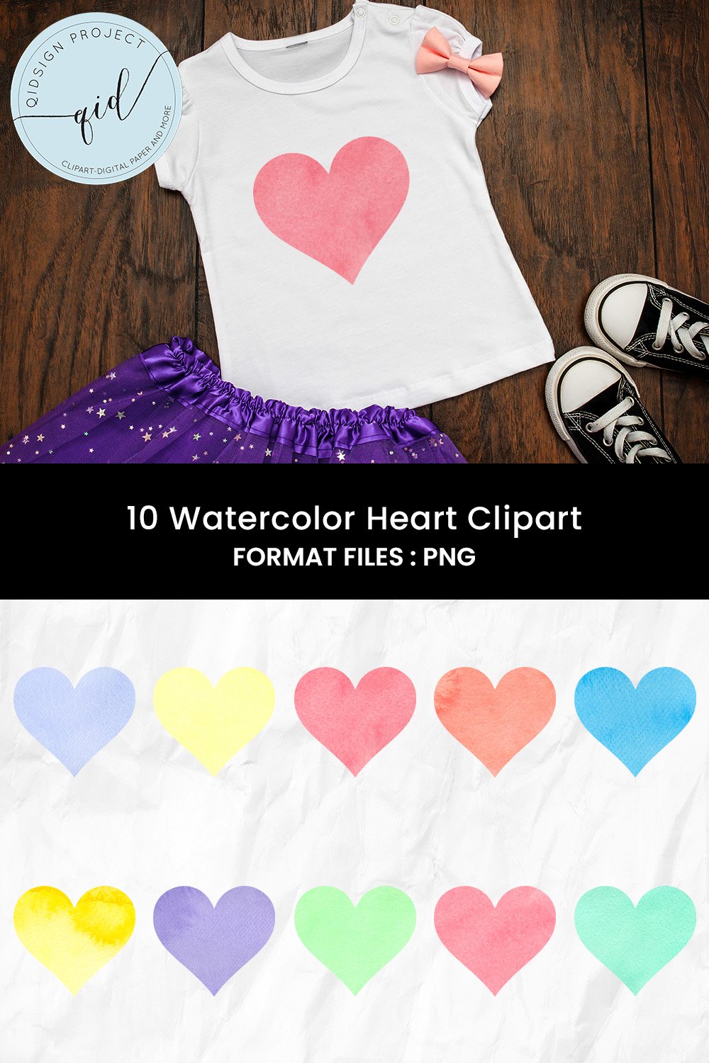Watercolor Heart Clipart