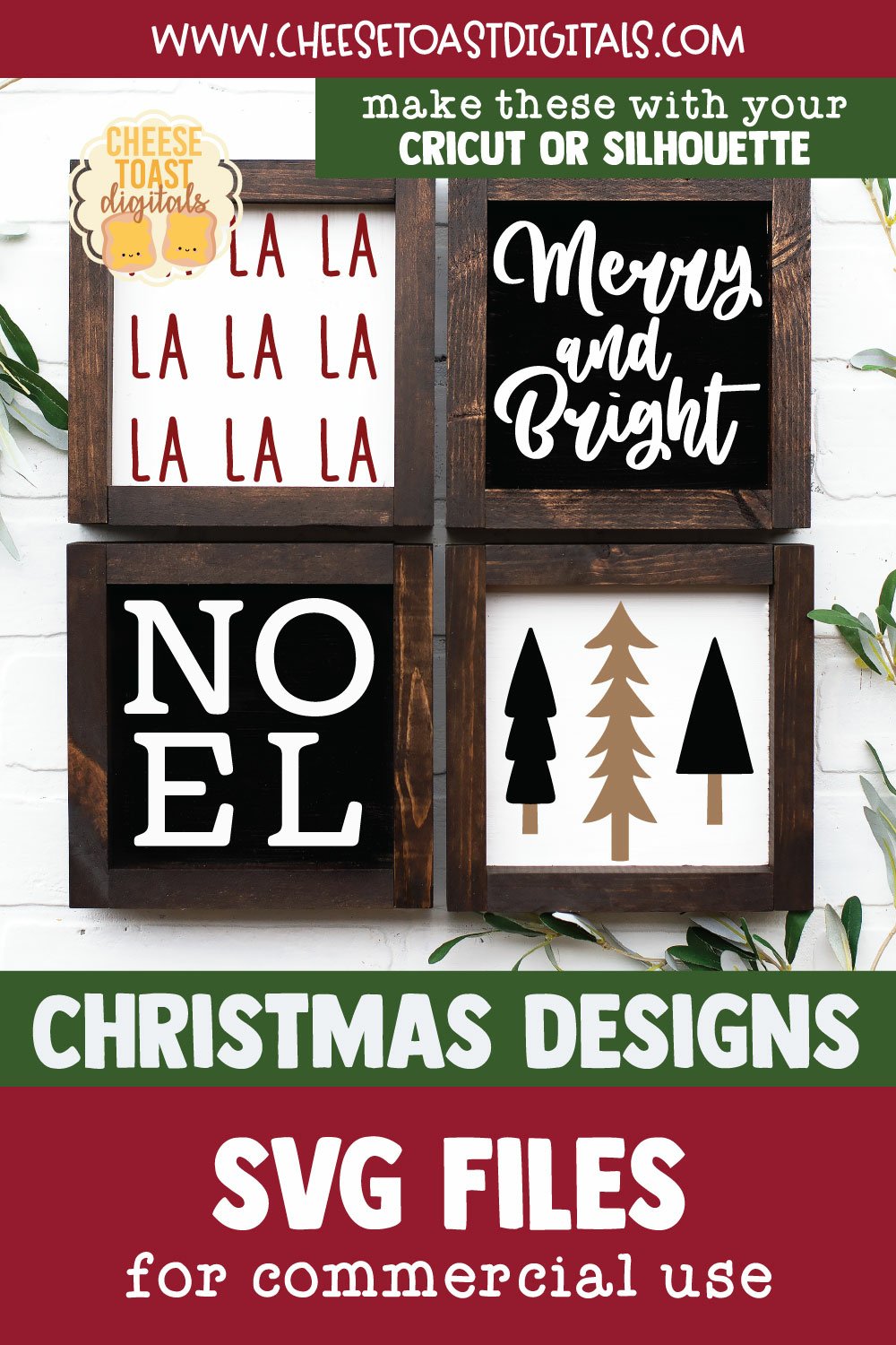 Mini Christmas Square Sign Bundle Vol 2 | Christmas SVG