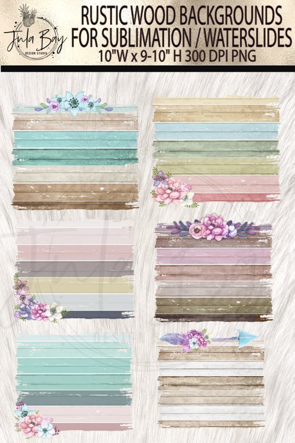 Rustic Wood Rectangle Sublimation Backgrounds PNG (1136510)