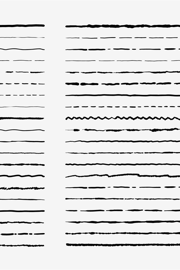 Hand drawn doodle brush lines. Vintage hand drawn (1426263)