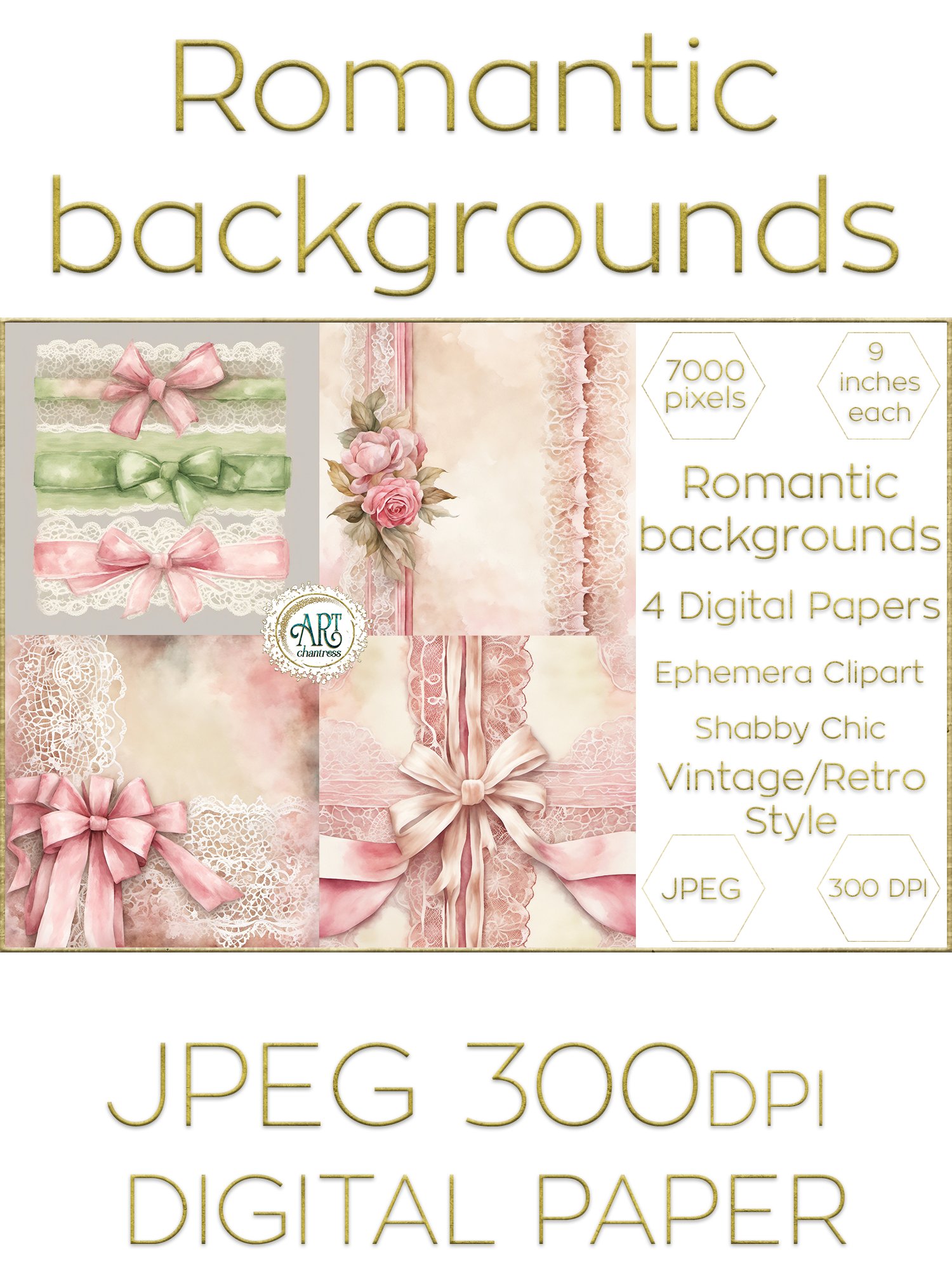 Vintage Scrapbook digital papers soft shabby old (2906313)