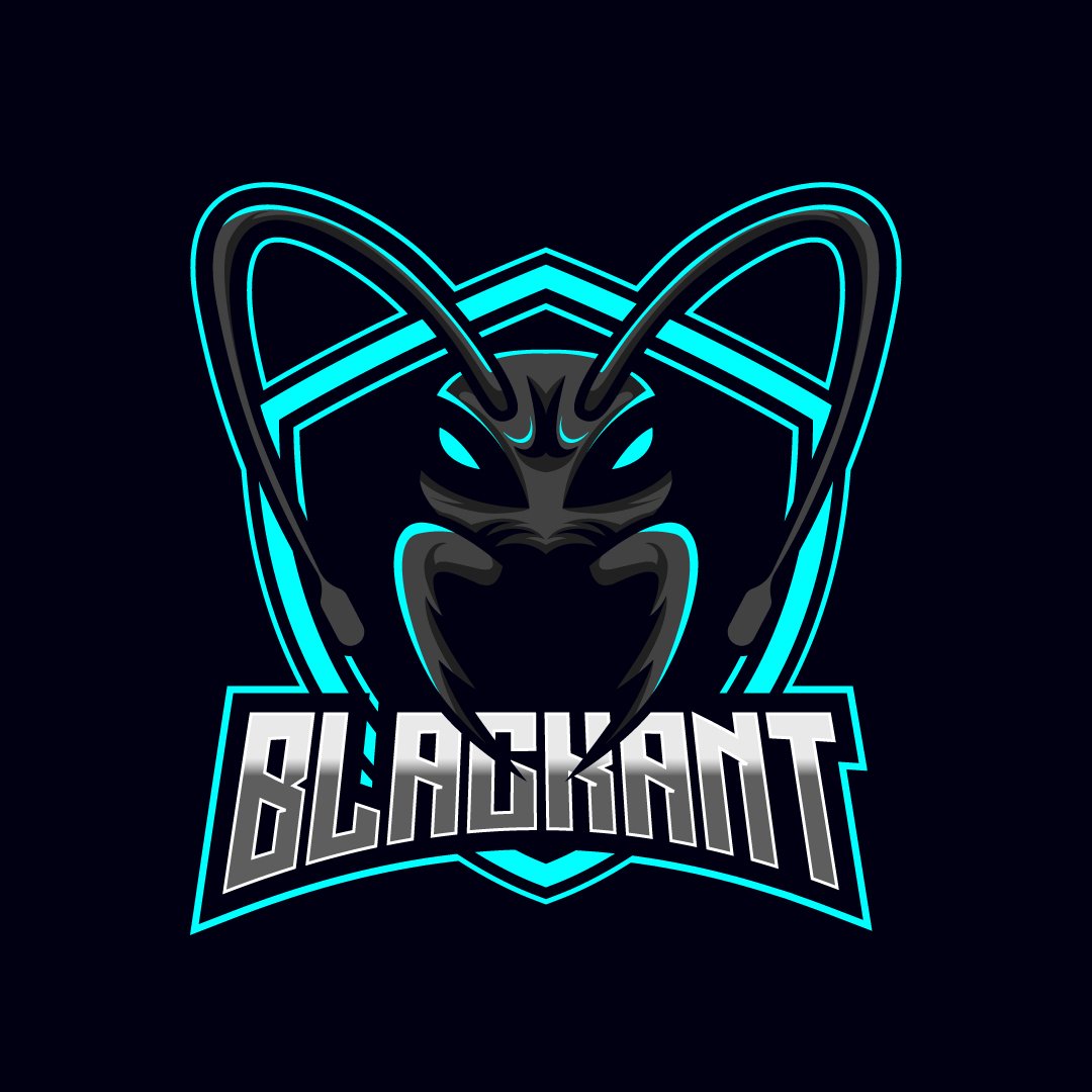 Ant E-sport logo design template