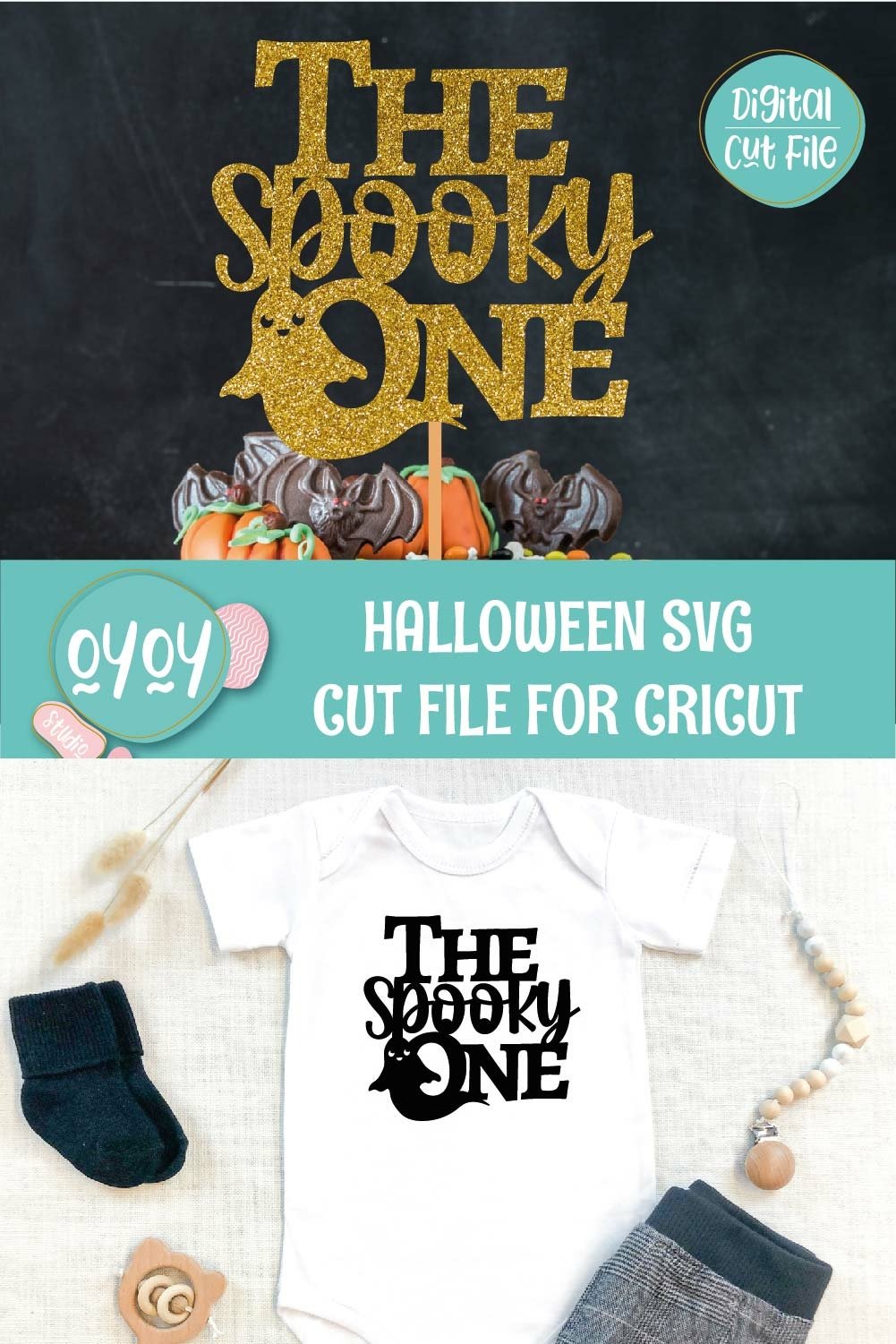 The Spooky One SVG with Ghost | Halloween 1st Birthday SVG