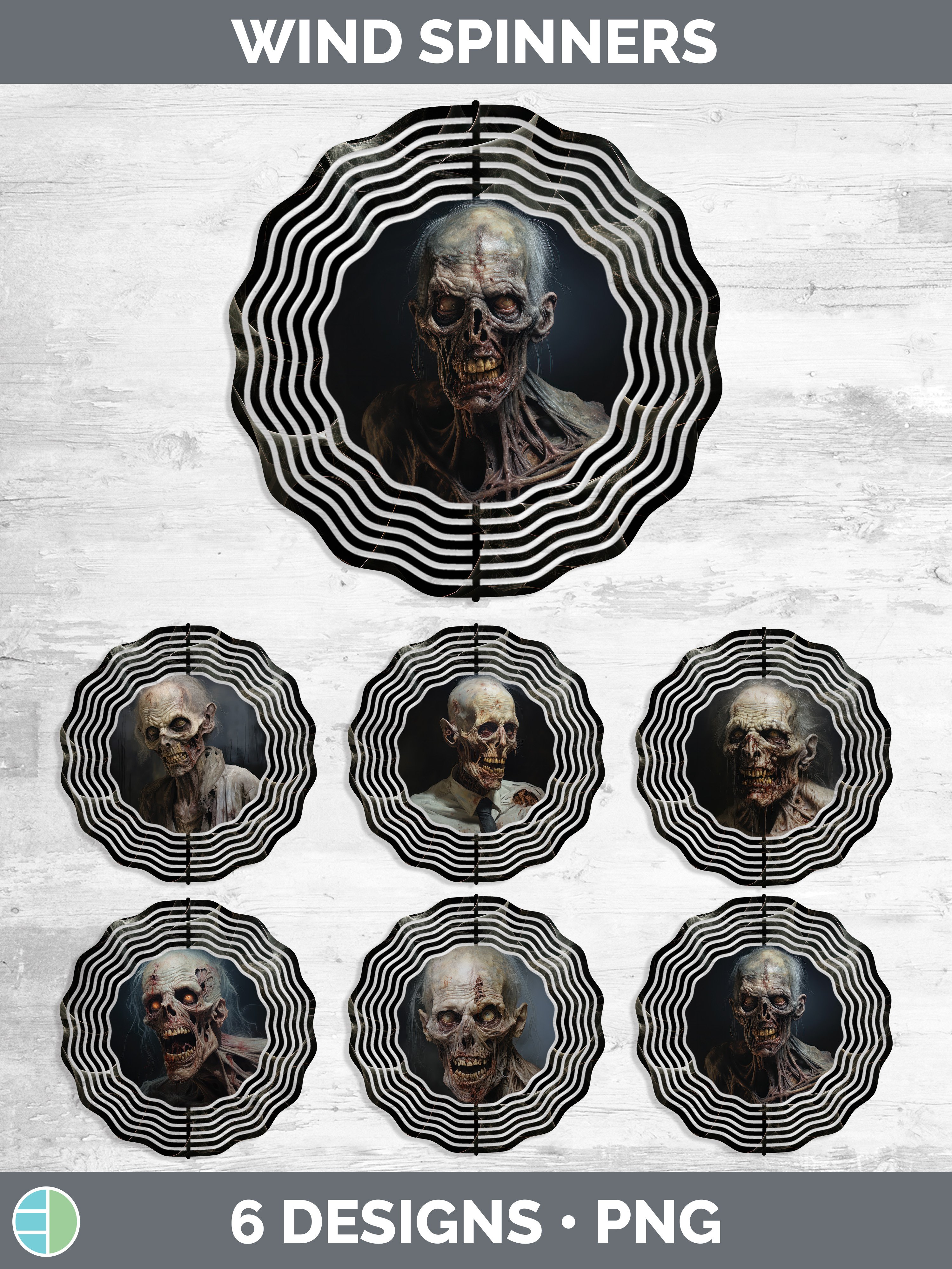 Halloween Witch Wind Spinner | Sublimation Spinner Designs B