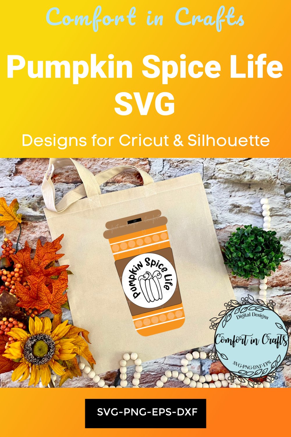 Pumpkin Spice Life SVG and Sublimation