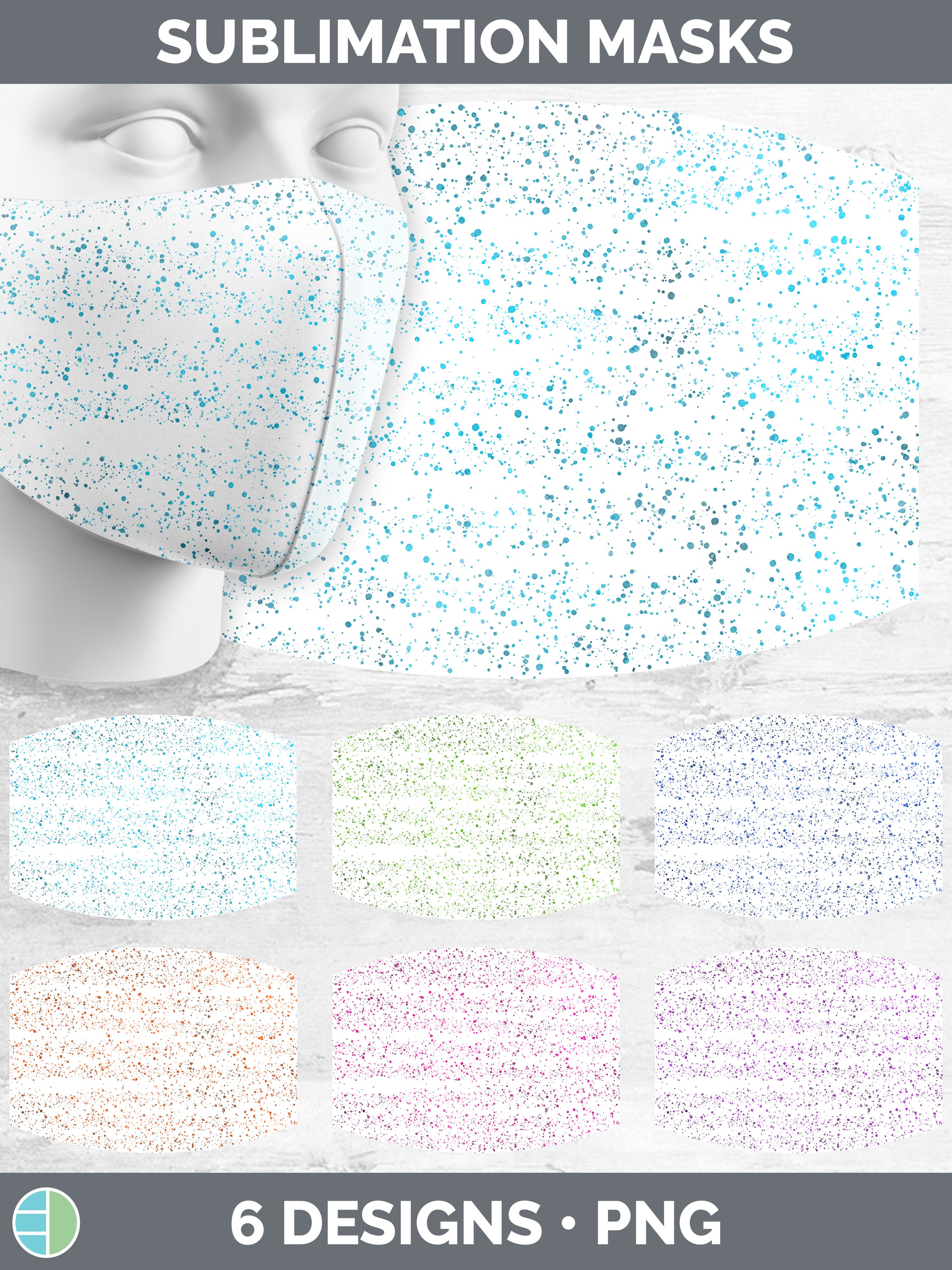 Spatter Mask | Sublimation Bundle Face Mask Designs