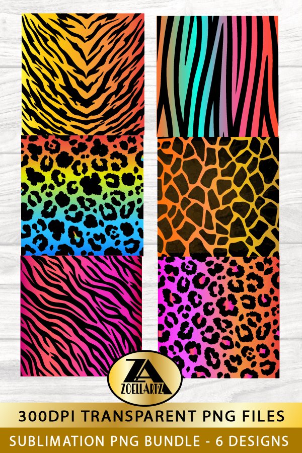 Animal Print Sublimation PNG Bundle-Sublimation (941360)