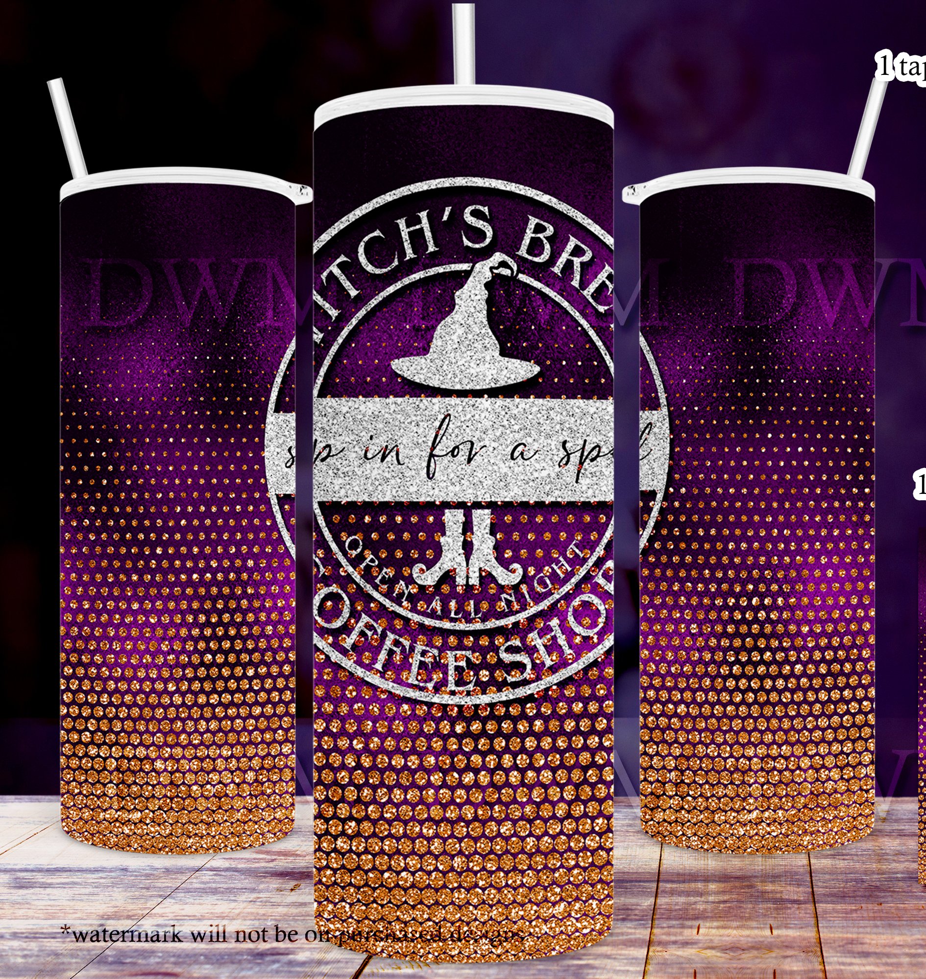 Halloween Witch's Brew 20oz Halloween Glitter Tumbler