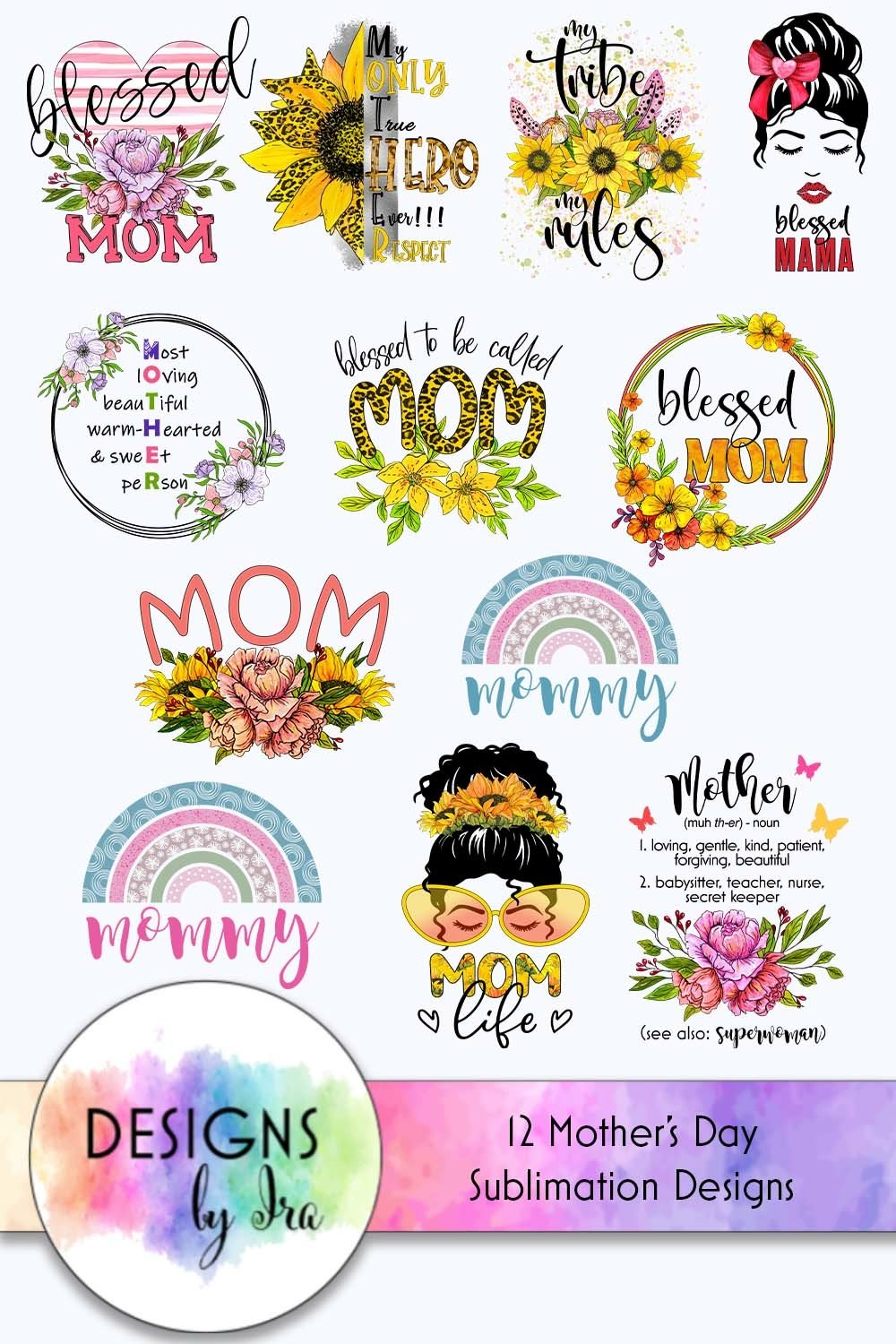 Mothers Day Sublimation Bundle | Happy Mother Day