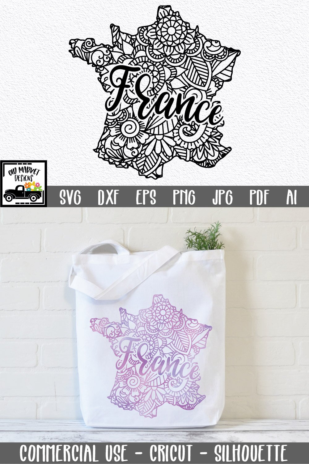 France SVG File - France Mandala Design (1175376)