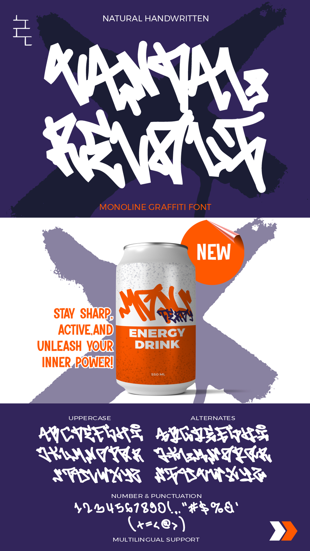 Vandal Revolt - Hand-Lettering Graffiti Font