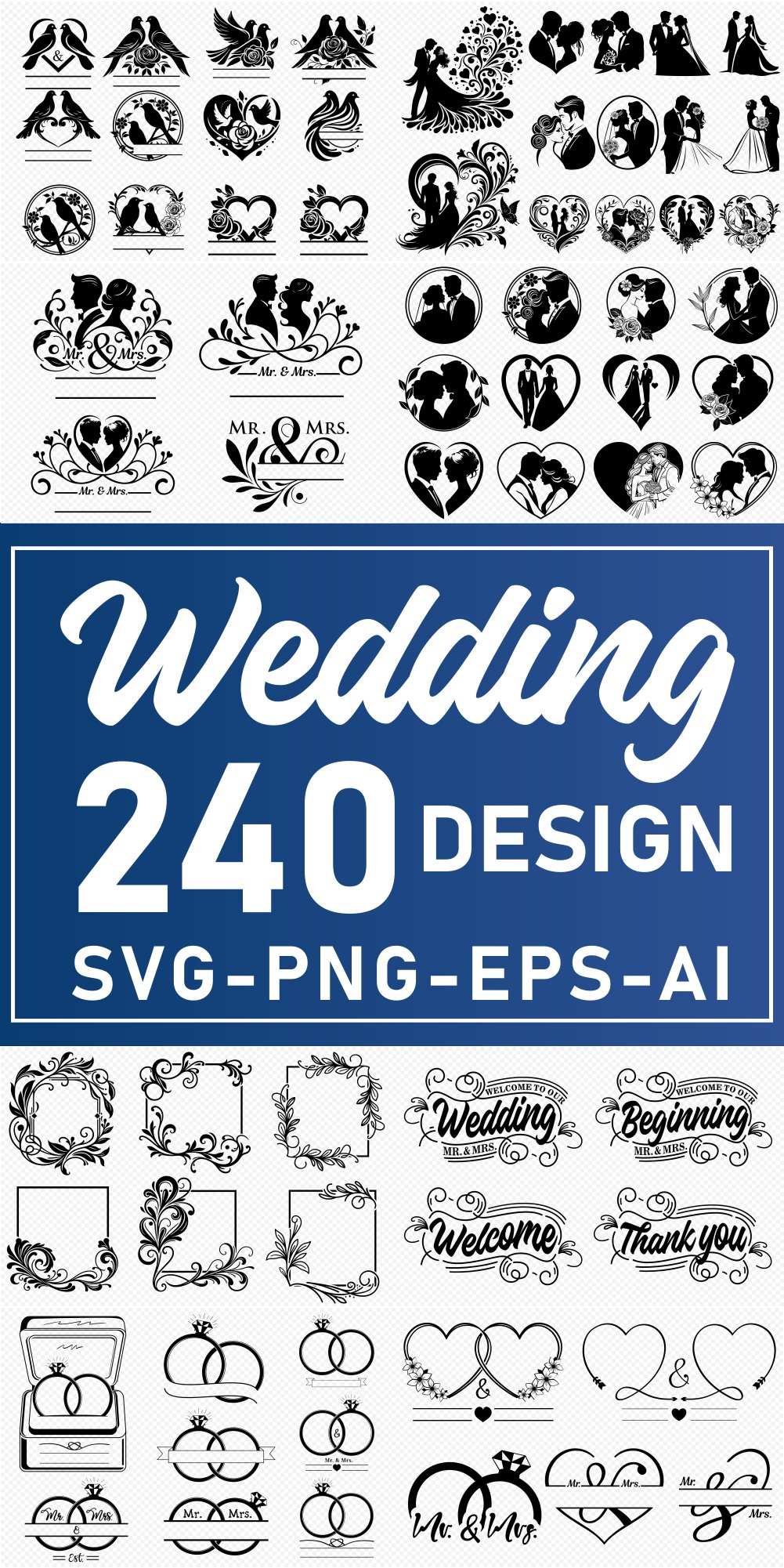 Wedding SVG Bundle, Monogram Svg Bundle , Love Svg