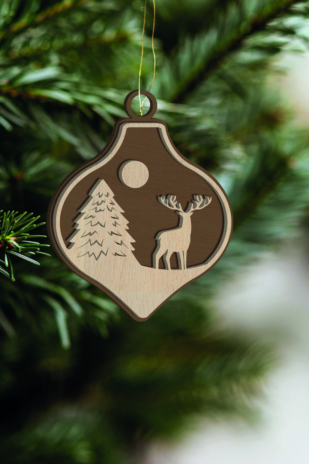 Christmas Ornament, Multilayer Template