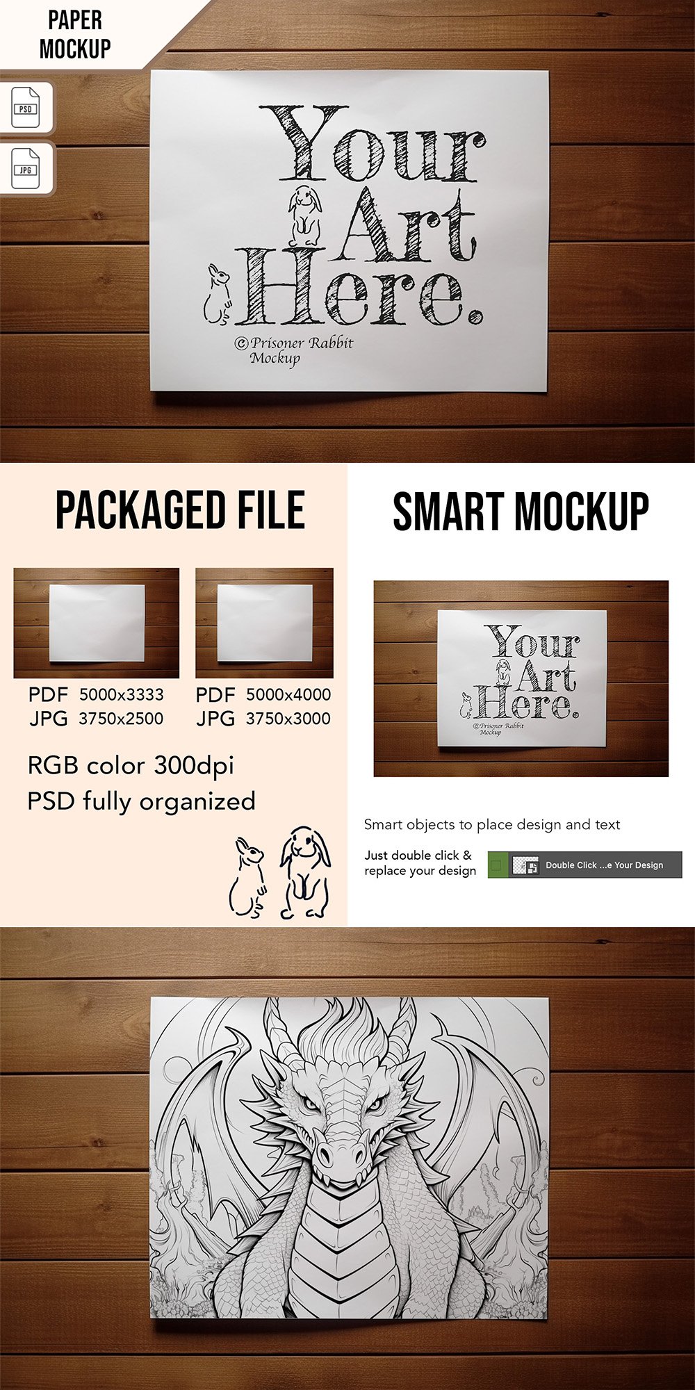 Sketch Pad Drawing Smart Mockup PSD & JPG Template (2773688)