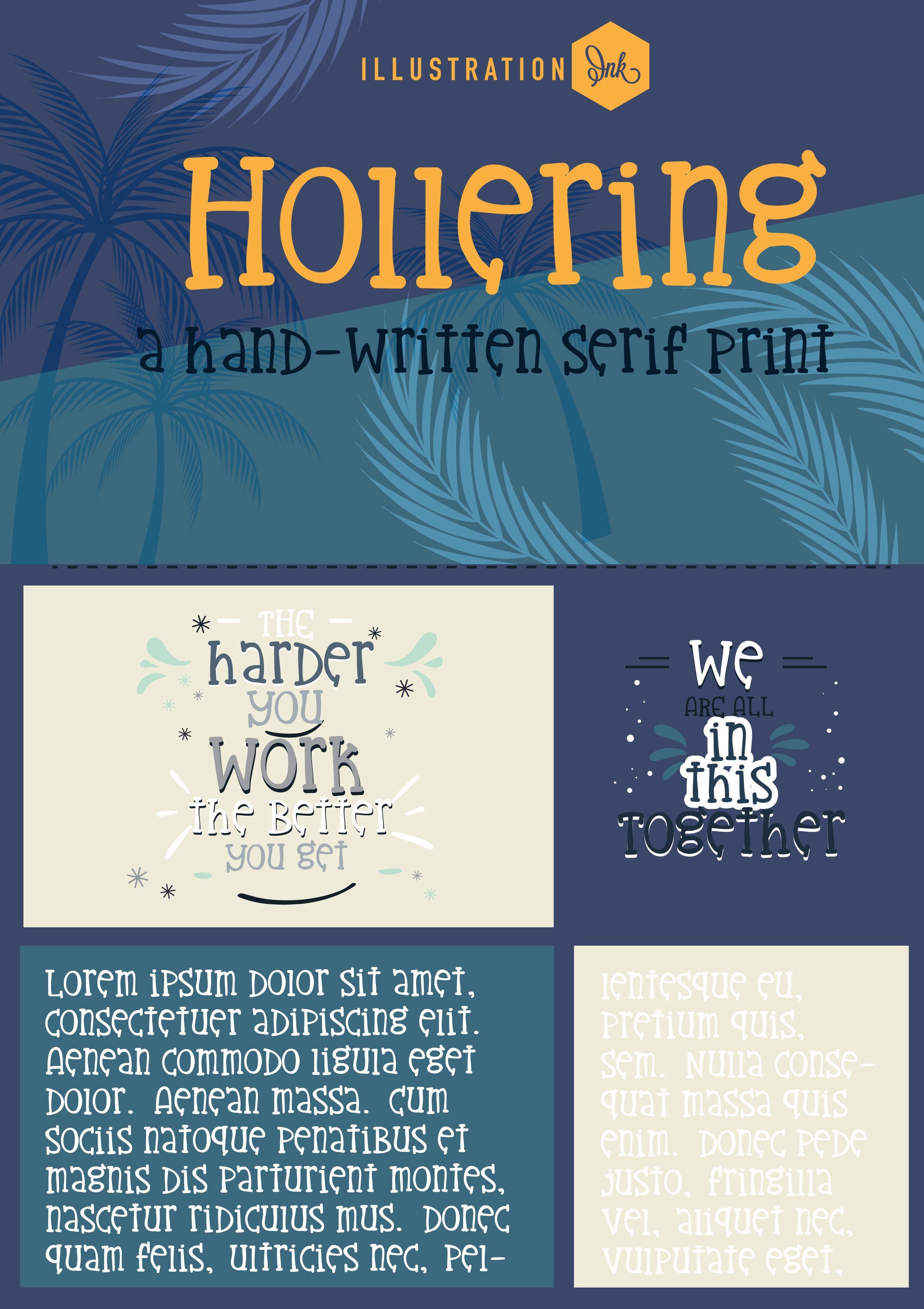 Hand-crafted, font for kids and school