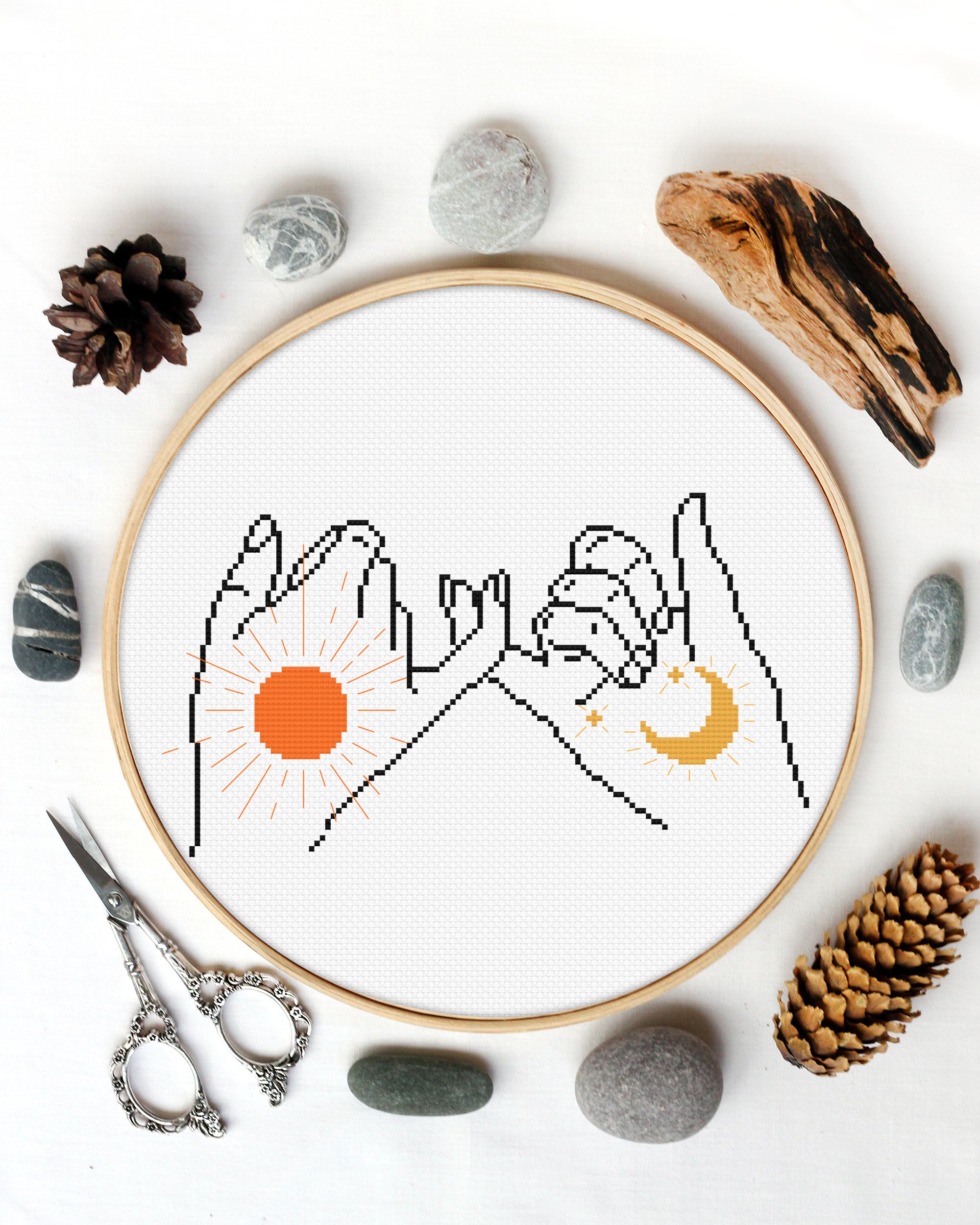 Friends Cross stitch pattern Digital download Modern xstitch