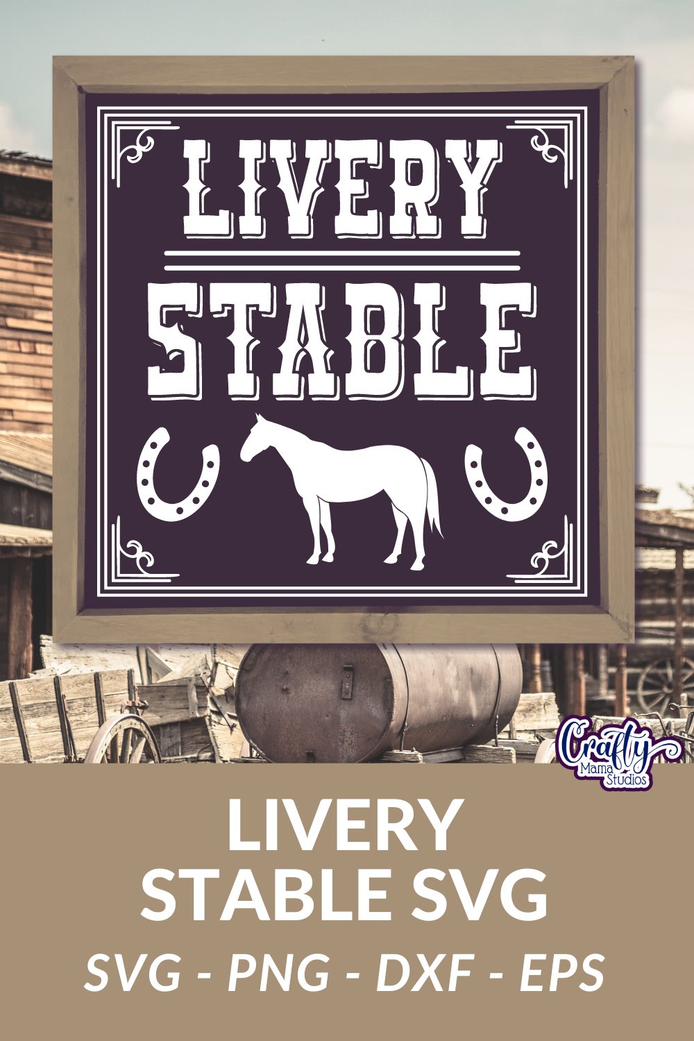 VIntage Livery Stable Sign | Western Svg | Vintage Horse Svg