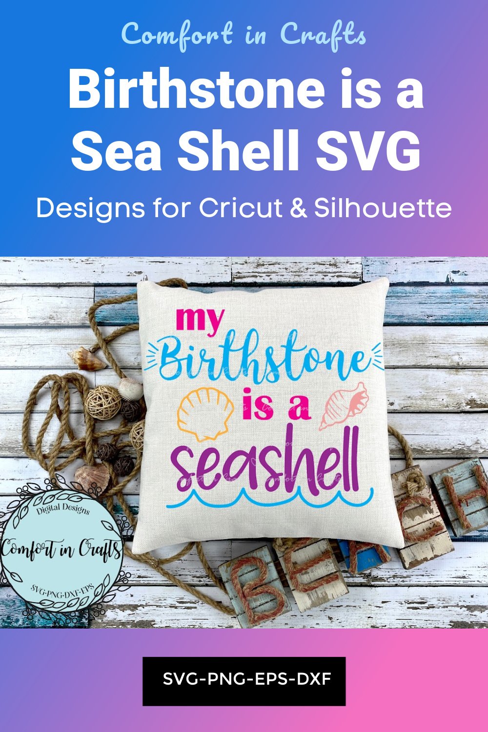 My Birthstone is a Seashell SVG (1442931)