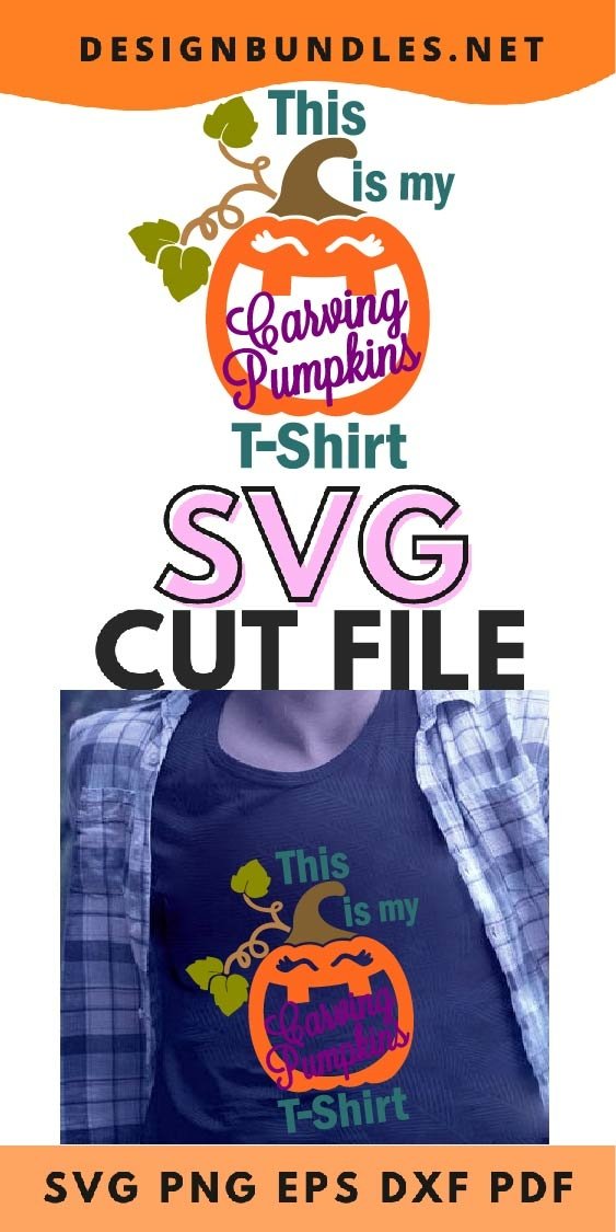 pumpkin SVG CUT FILE CRICUT SILHOUETTE HALLOWEEN TSHIRT