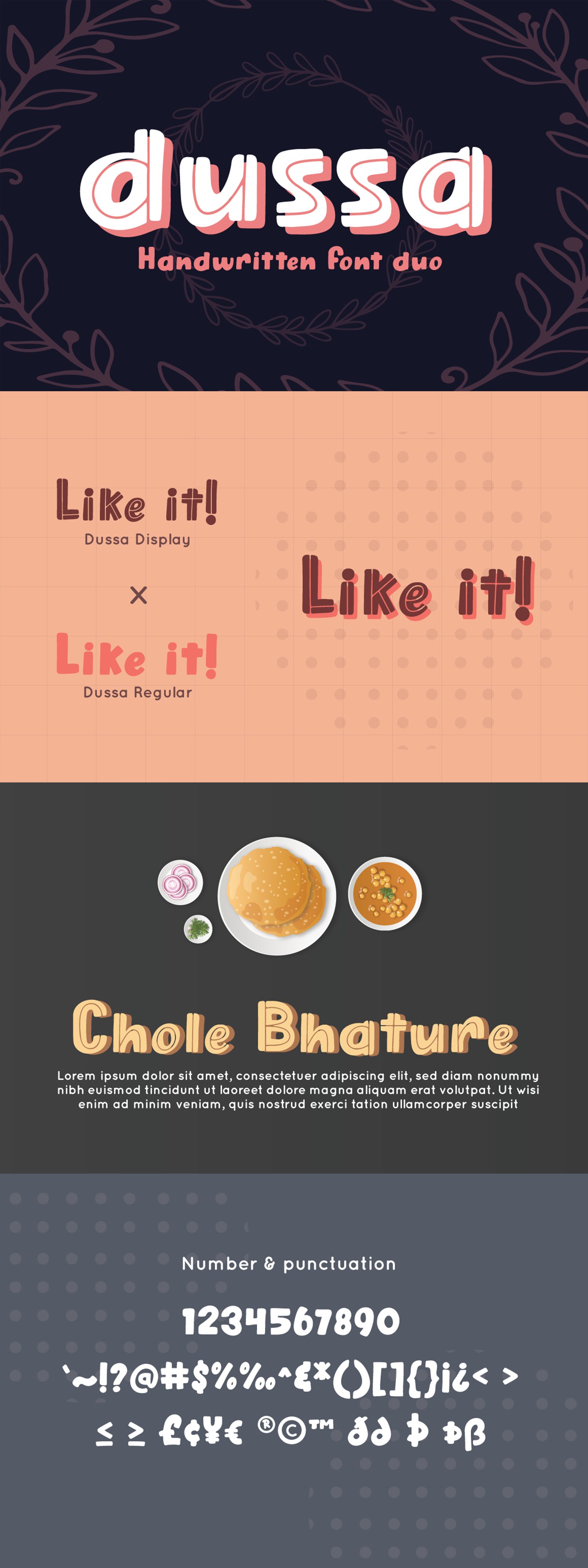 Dussa - Handwritten Font Duo (1412636)