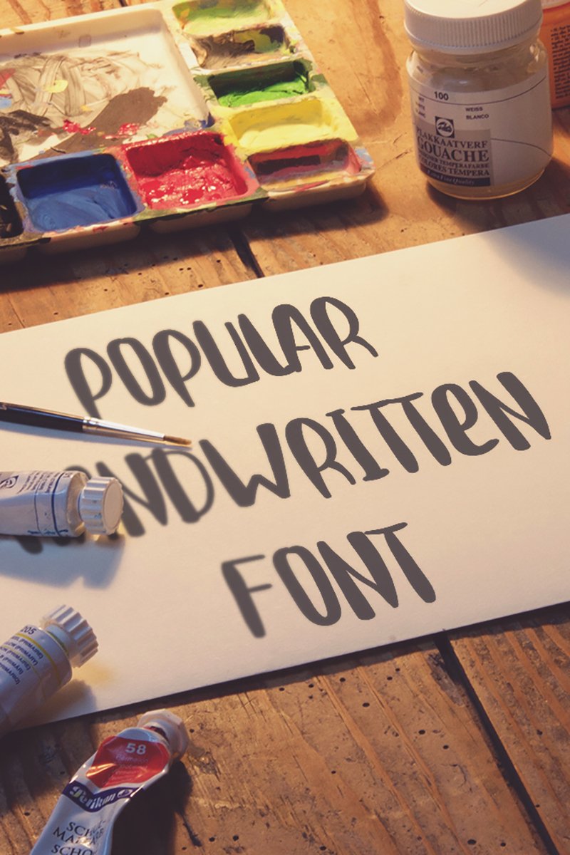 Popular handwritter decorative script