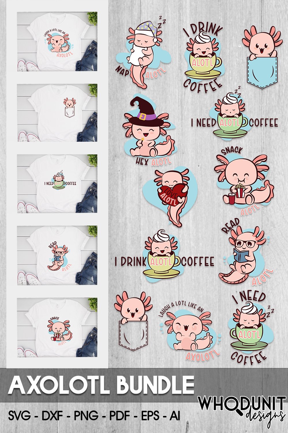 Axolotl SVG Bundle | Axolotl Cut Files