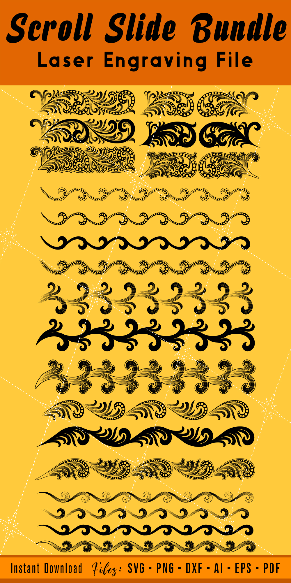 Scrollwork Slide Bundle Firearms Laser Engraving (6427917)