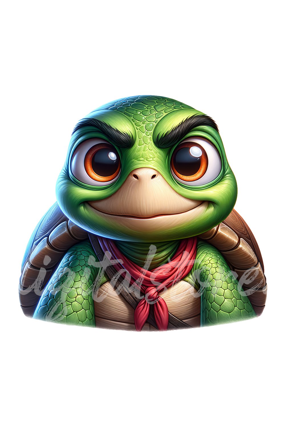 Funny Quirky Turtle Clipart Sublimation PNG (3589750)
