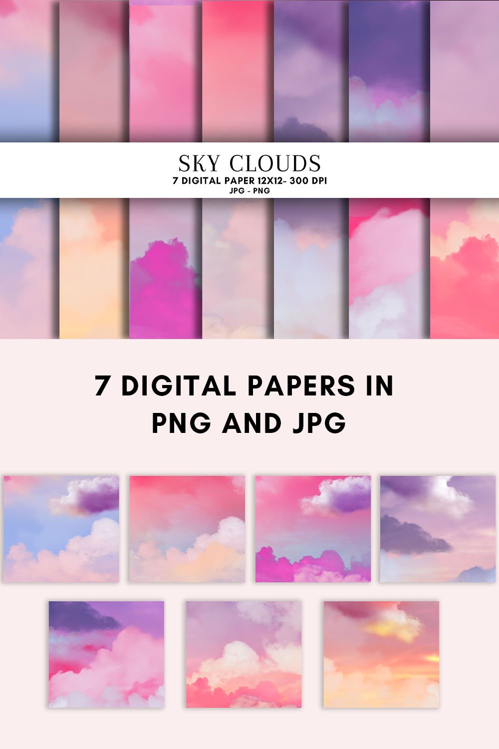 Sky Clouds Digital Paper (2409592)