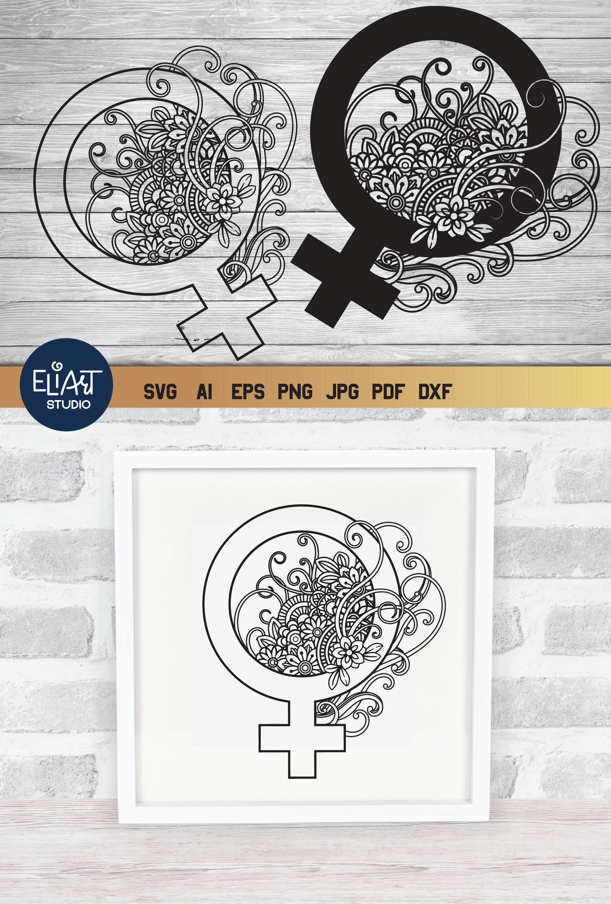 Female SVG Symbol | Gender Female Icon with (1087979)