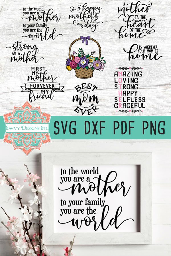 Mother's Day Bundle | Mom Designs for Cut or Print