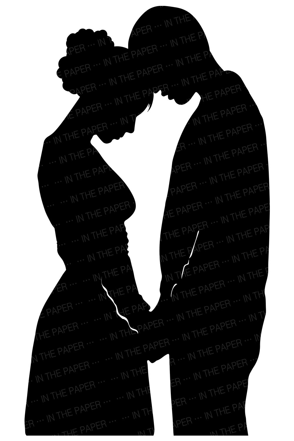 Praying Couple SVG | Black Silhouette Woman Man (3169267)