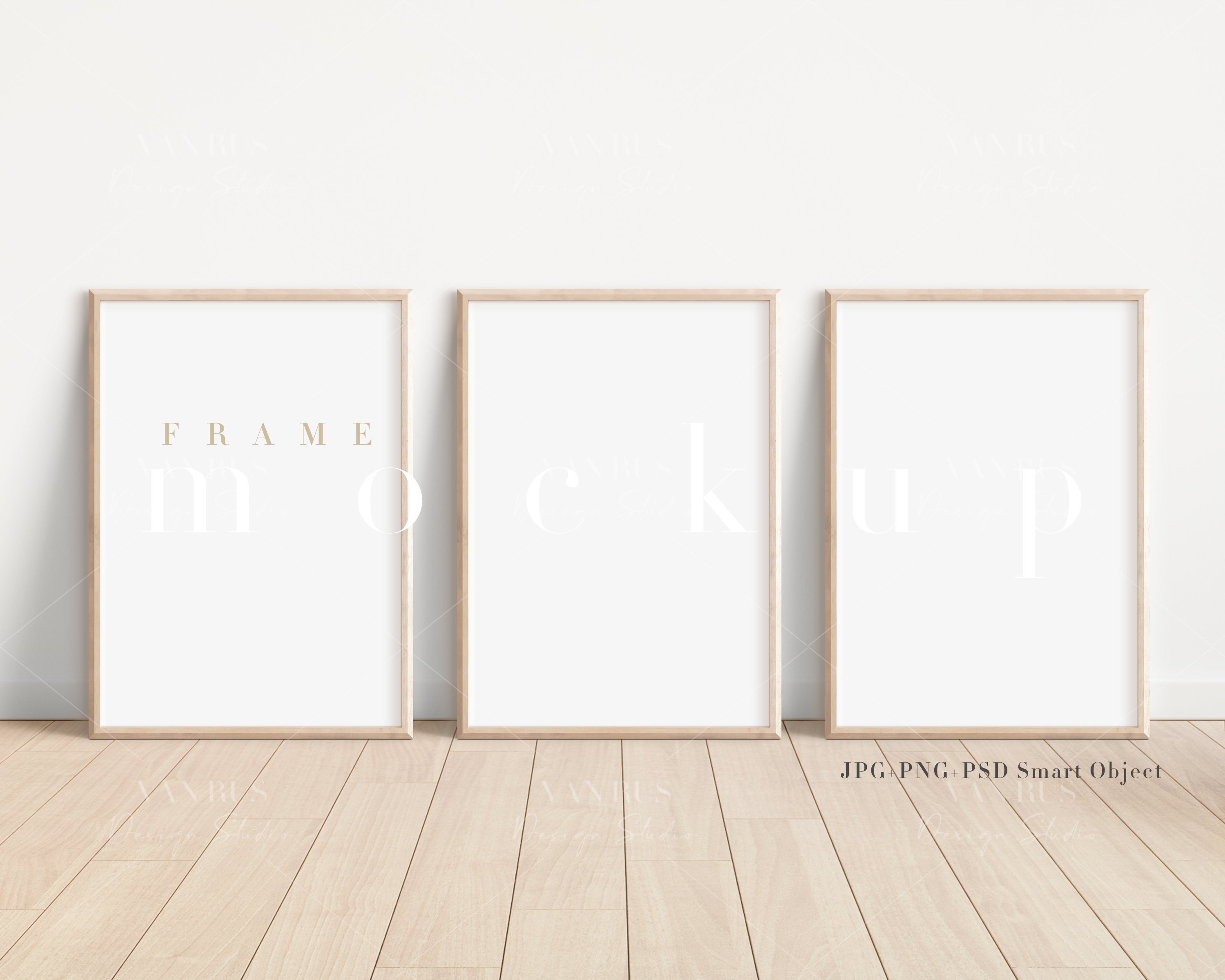 Wood Mockup Frame A4 Template/JPG PNG PSD Smart (1344410)