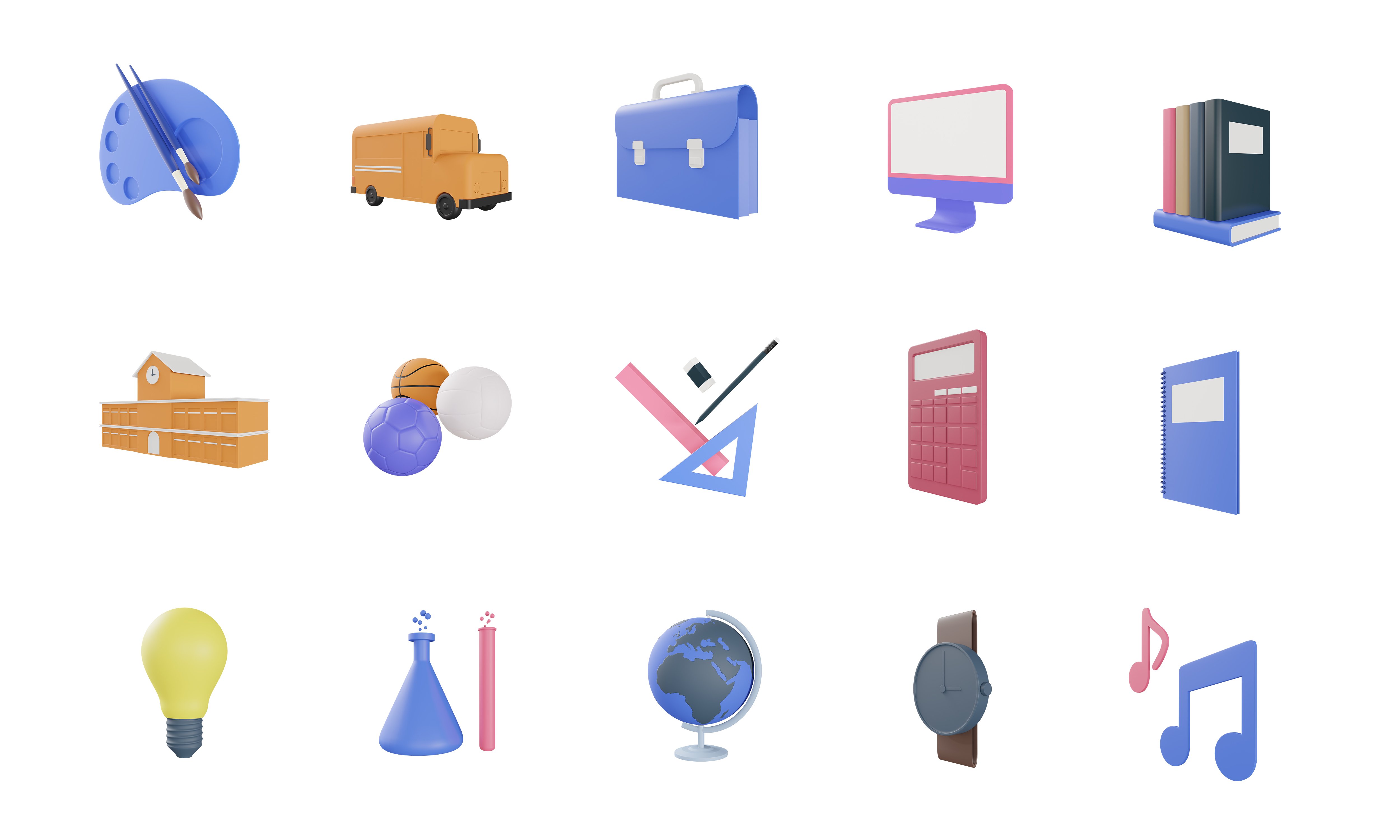 Back To School 3D Icon