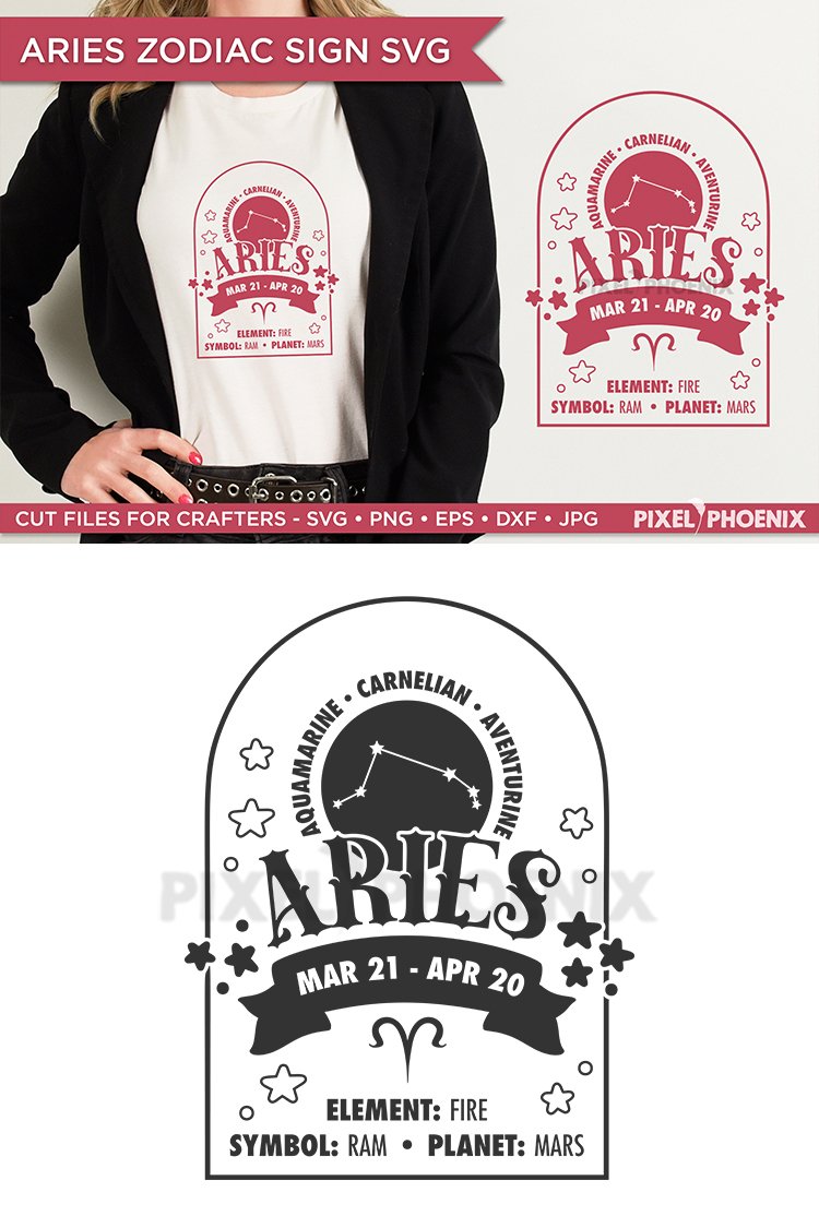 Aries Zodiac Sign SVG cut file