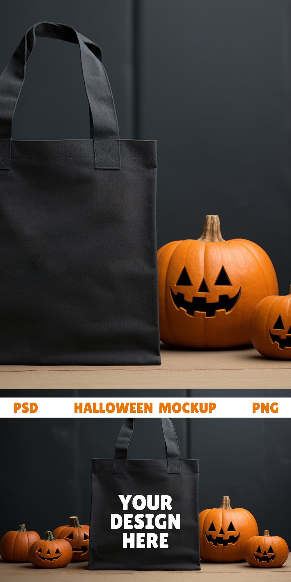 Halloween Mockup PSD PNG