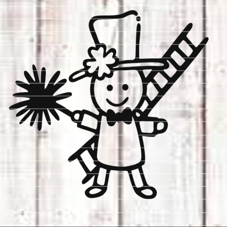 Chimney sweep Cutting file SVG DXF FCM (1412967)