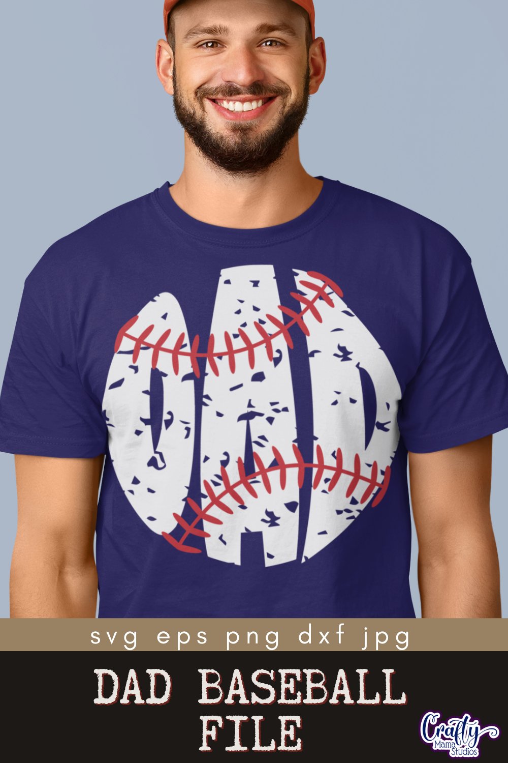 Grunge Baseball Dad | Sports Svg Design Cut File