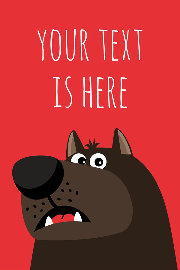 Card With Dogs Face card-with-dogs-face