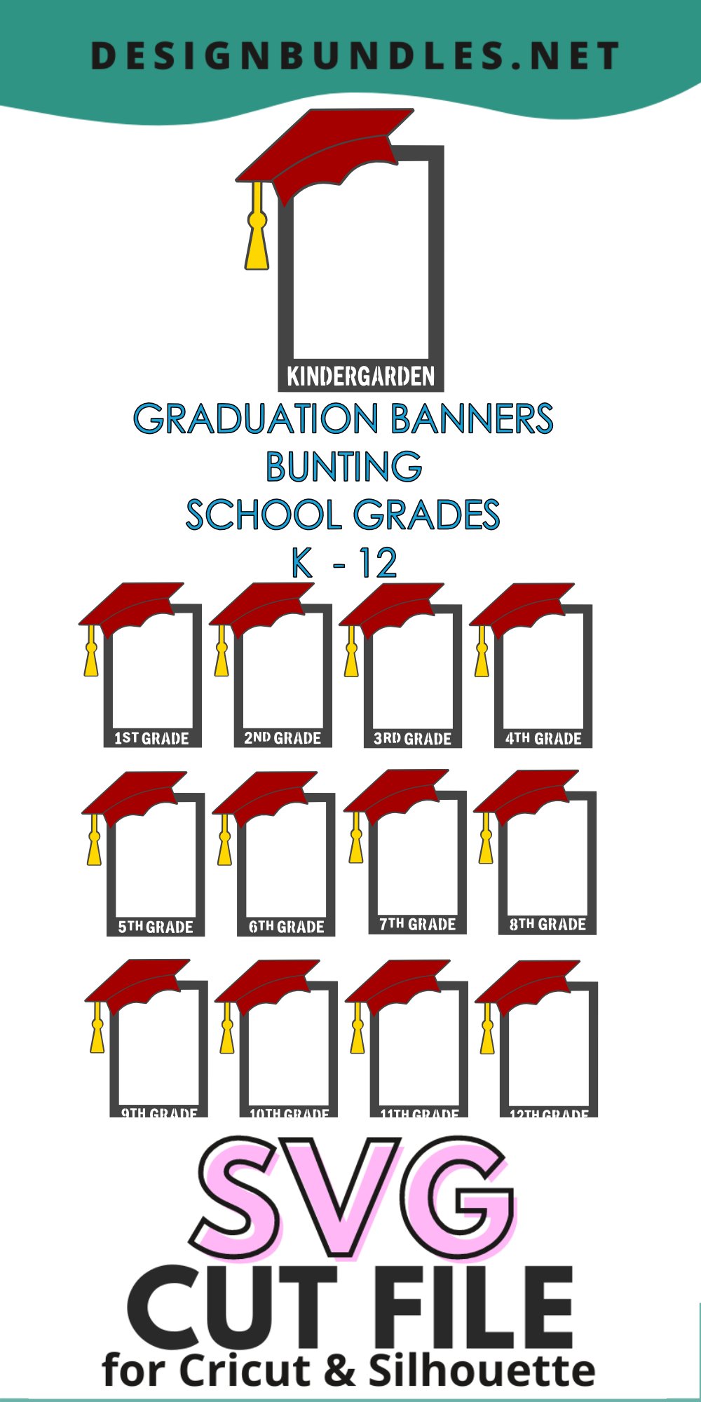 Banner GRADUATION PHOTO GRADES K - 12 Set 02 BUNTING