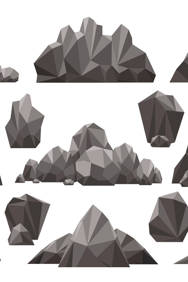 Cartoon 3d rock and stone set