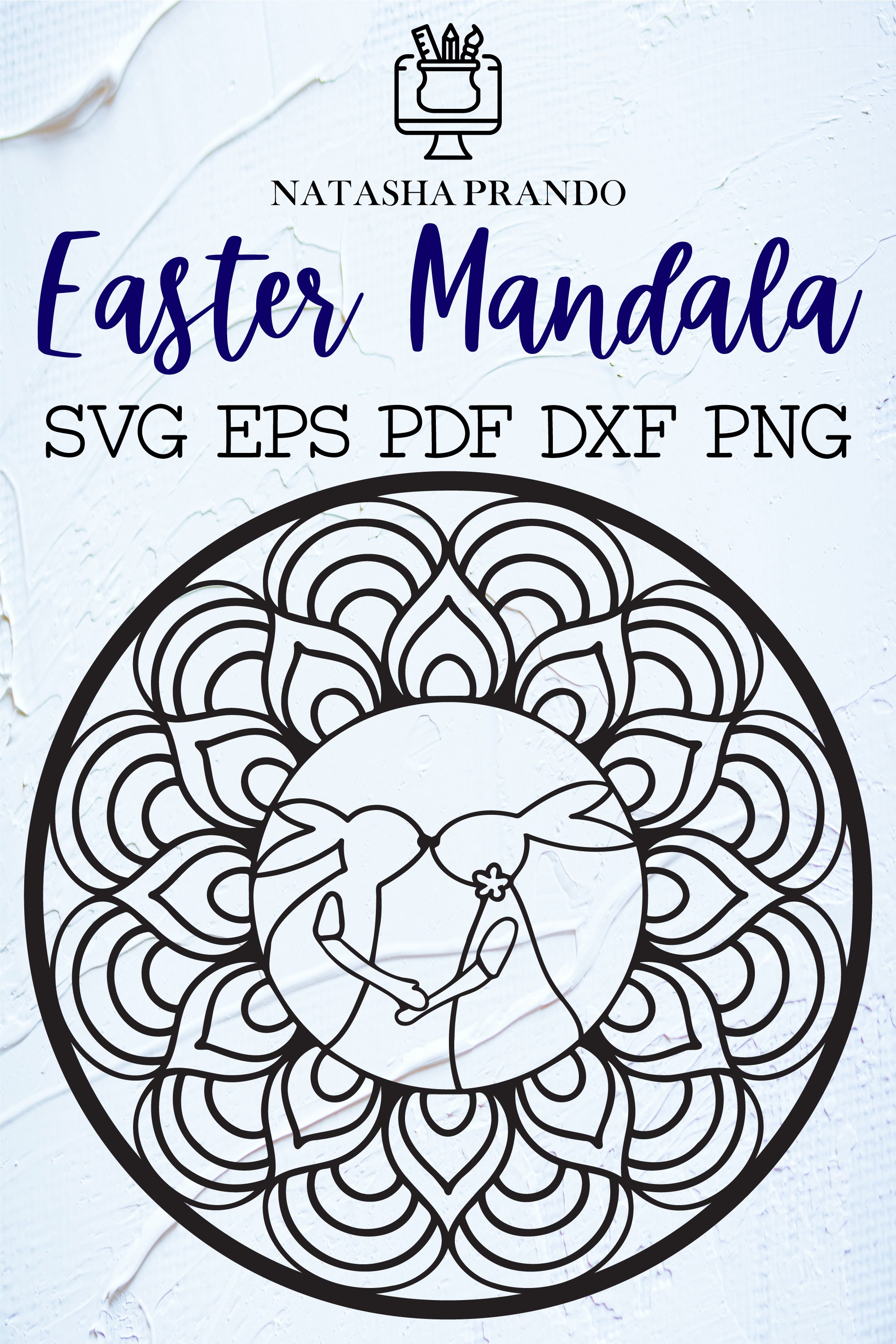 Easter Mandala, Bunny Kisses design
