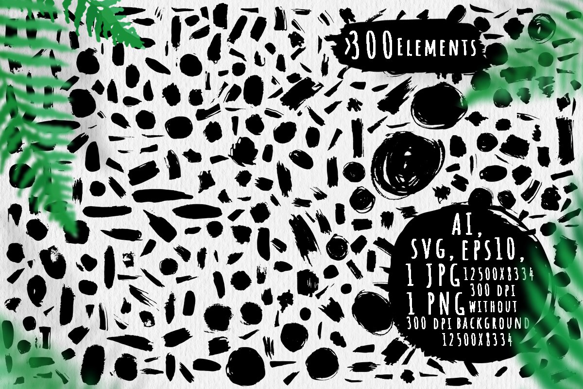 Artistic shapes mega bundle