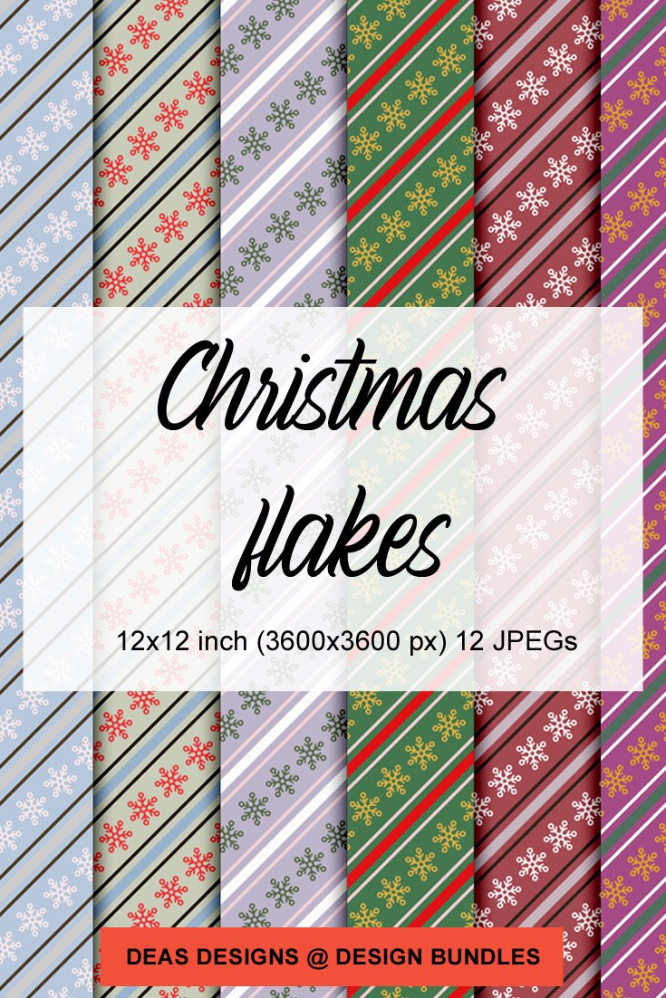 Christmas flakes 04 digital papers